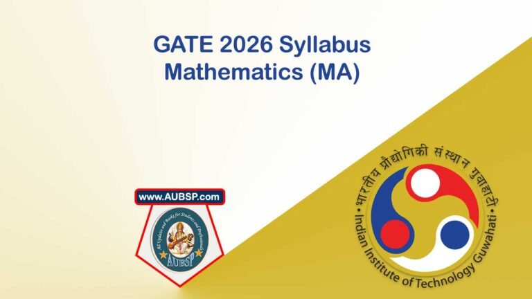 GATE 2026 Syllabus for Mathematics (MA): Download PDF and Print – AUBSP