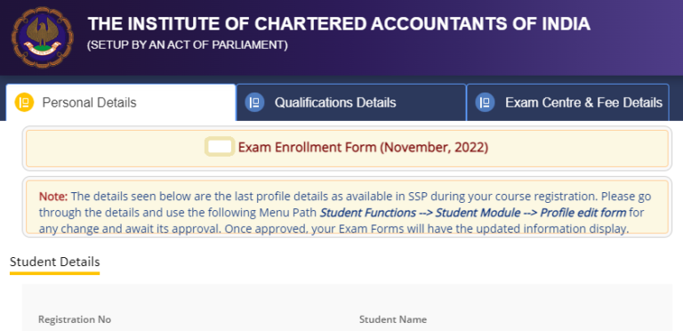 ICAI CA May 2026 Exam Form: Last Date, Late Fee and Correction Window – AUBSP