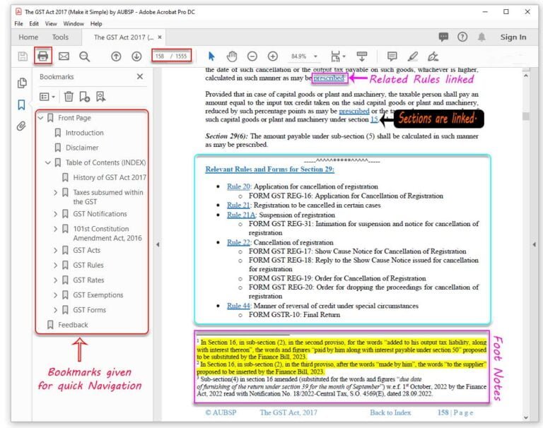 GST Book PDF MAR 2025 Edition: Goods and Services Tax – AUBSP