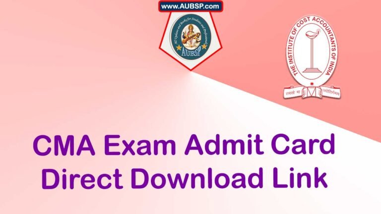 CMA June 2025 Admit Card Released – Download ICMAI Hall Ticket Now ...