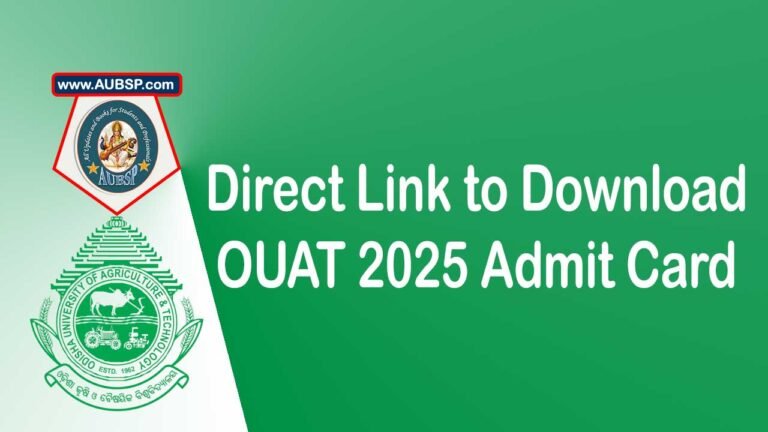 OUAT 2025 Admit Card (UG & PG) – Download Hall Ticket, Exam Date, Login ...