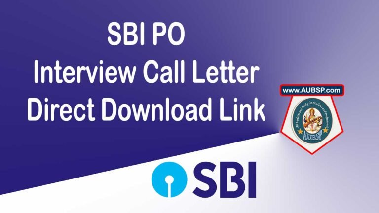 SBI PO Interview Call Letter 2025 Out: Download Link, Dates, Documents ...