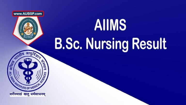 AIIMS B.Sc. Nursing Result 2025 Declared: Merit List PDF, Rank Card ...