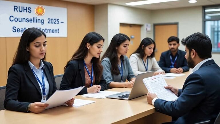 RUHS Counselling 2025: Complete Guide for BSc Nursing and Paramedical ...