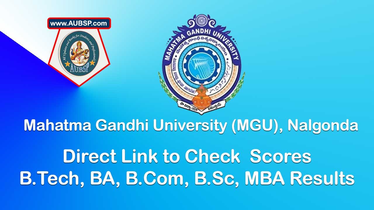 MGU Telangana 2025 Results Out: Check UG & PG Semester Marks at mgu.ac ...
