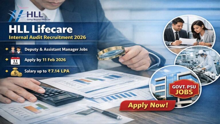 HLL Lifecare Internal Audit Recruitment 2026: Deputy & Assistant ...