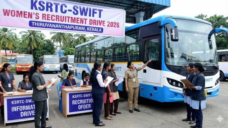 KSRTC-SWIFT Recruitment 2026: Female Bus Driver Jobs in Kerala – AUBSP